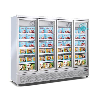 China 2000L Glass Door Upright Freezer for sale