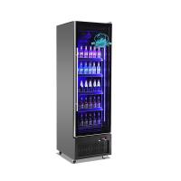China Customized Wine Display Cooler , Stainless Steel Wine Refrigerator With Led Lighting for sale