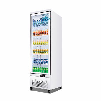 China 400L upright soft drink beverage display cooler freezing showcase chiller for sale for sale