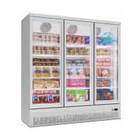 China Ruibei 3 Glass Doors Supermarket Upright Ice Cream Popsicle Freezer for sale