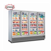 China Wholesale supermarket glass door display freezer commercial refrigerator freezer for sale