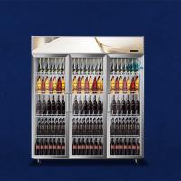 China Refrigerator beer beverage commercial glass door refrigerator upright beverage showcase for sale