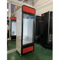 China Automatic Defrost Glass Door Beverage Freezer Upright Display Fridge for sale