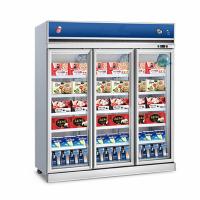 China Convenience Store Upright Glass Door Freezer Fridge Refrigeration Equipment for sale