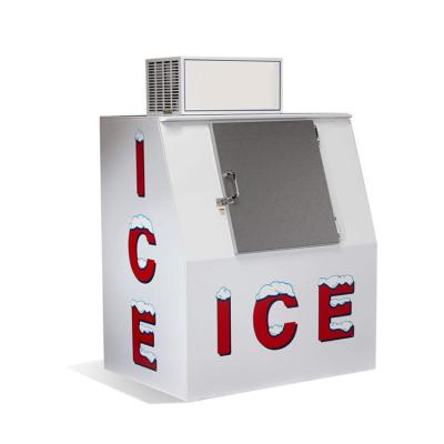 China Commercial Single Door Ice Storage Merchandiser With Sticker for sale