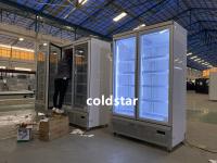 China Supermarket Beverage Upright Showcase Chiller Soft Drink Cooler for sale