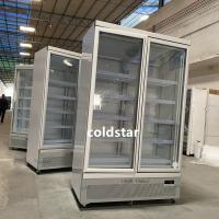 China Supermarket Beverage Upright Showcase Chiller Soft Drink Cooler for sale