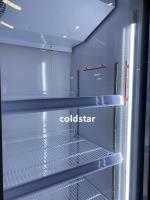 China Vertical 1000L Double Door Display Ice Cream Freezer for sale
