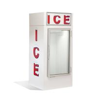 China Glass Door Commercial Bagged Ice Storage Freezer Bin for sale