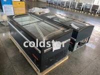 China ETL Certification Supermarket Island Freezer For Meat Seafood Chicken for sale