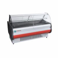China ETL Approved Butchery Shop Glass Door Service Counter Deli Meat Show Case Refrigerator for sale
