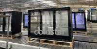 China Triple Glass Door Back Bar Display Cooler for sale