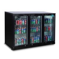 China 3 Doors Counter Top Beverage Fridge Beer Display Cooler Refrigerator Under Back Bar Beer Cooler for sale