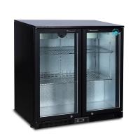 China 220L Double Glass Door Under Counter Back Bar Cooler Buy Beer Cooler Fridge for sale