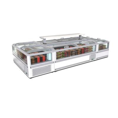 China Supermarket Refrigerated Display Island Fresh Meat Freezer for sale