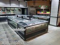 China Supermarket Refrigerated Display Island Fresh Meat Freezer for sale