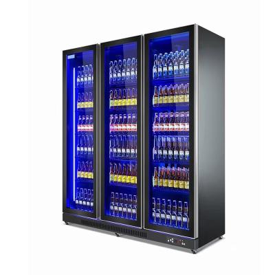 China Bar Vertical Refrigerated Cooler Beer Bottle Display Fridge for sale