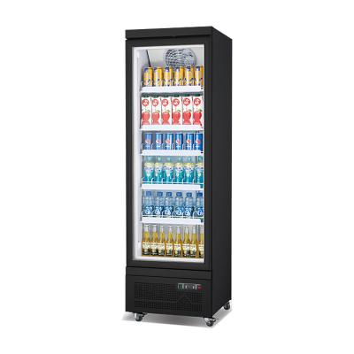 China Commercial Vertical Glass Door Refrigerated Cooler For Supermarket for sale