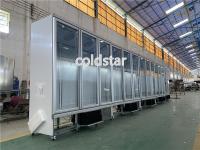China Commercial Beverage Cooler 3 Doors Display Fridge Upright Glass Refrigerated Showcase for sale
