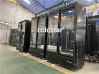 China Supermarket Frozen Meat Upright Display Freezer Glass Door Freezer for sale