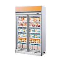 China Glass Door Upright Freezer Display Showcase For Commercial Supermarket for sale
