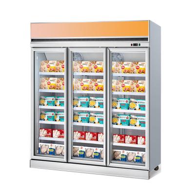 China Fridge High Efficiency Upright Freezer Glass Door Showcase for sale