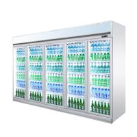 China Upright Showcase Cooler Restaurant Hotel Grocery Store Showcase Display Refrigerator for sale