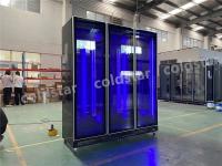 China Commercial Full Glass Door Display Fridge Refrigerated Showcase Upright Beer Beverage Cooler for sale
