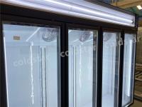 China Commercial Upright Beverage Refrigerated Showcase Glass Door Refrigerator for sale