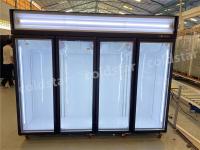 China Commercial Upright Freezer Beer Display Fridge Monster Energy Drink Display Cooler for sale