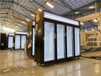 China Commercial Upright Beverage Refrigerated Showcase Glass Door Refrigerator for sale