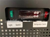 China Commercial refrigerator freezer with Glass Single Door Upright Freezer Showcase for Supermarket for sale
