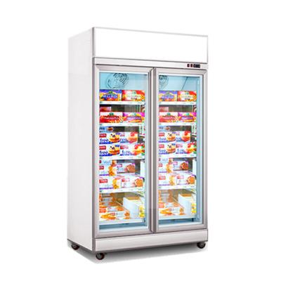 China NSF Supermarket Upright Freezer Glass Door Dispaly case Ice Cream Fridge for sale