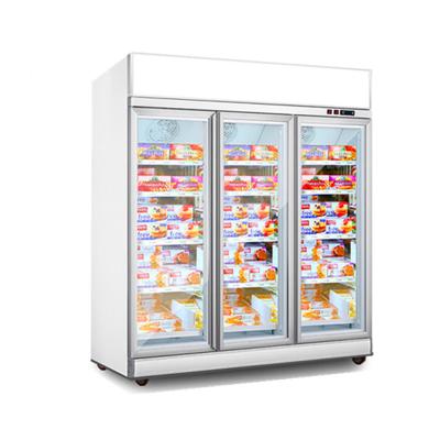 China Vertical Freezer Display Case Glass Door Fridge For Supermarket And Store for sale