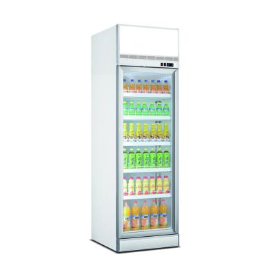 China 450L Single Door Upright Display Fridge Commercial Beverage Cooler Refrigerator for sale