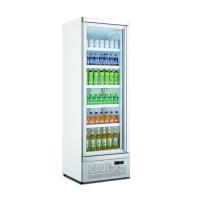 China 400L Beverages Upright Energy Drink Display Fridge Cooler With Glass Door for sale