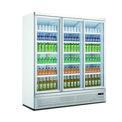 China Fresh Keeping Commercial Glass Door Drink Refrigerator Promotional Customized Fridge Display Cooler for sale