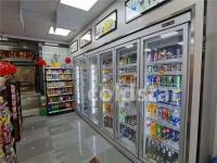 China Supermarket Deluxe Split Vertical Refrigerating Display Case for sale