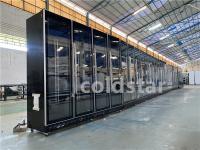 China Commercial Full Glass Door Display Fridge Refrigerated Showcase Upright Beer Beverage Cooler for sale