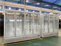 China Supermarket Glass Door Upright Display Freezer And Refrigerator With CE for sale