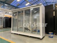 China Supermarket Deluxe Split Vertical Refrigerating Display Case for sale