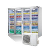 China Several Glass Door Display Refrigerator & Freezer With Remote System for sale