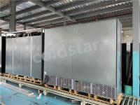 China Commercial Glass Door Vertical Refrigerated Display Case For Displaying Cold Drinks Milk for sale