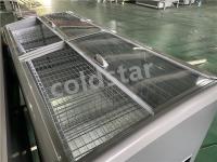 China Supermarket Horizontal Frozen Food Island Display Freezer for sale
