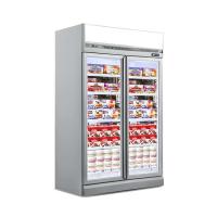 China 450L Vertical Display Freezer With Glass Door for sale