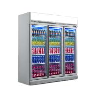 China Commercial Supermarket 1 2 3 4 Doors Beverage Cooler Vertical Refrigerated Showcase for sale