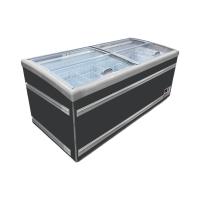 China Supermarket Horizontal Frozen Food Island Display Freezer for sale