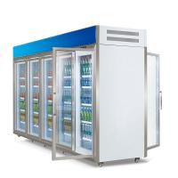 China Front And Rear Open Glass Door Beverage Cooler , Soft Drink Display Fridge , Convenience Store Cold Drink Refrigerator for sale