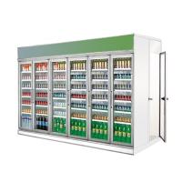 China Commercial Glass Door Display Cold Room for sale