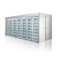 China Display Walk In Cooler Freezer With Glass Door for sale